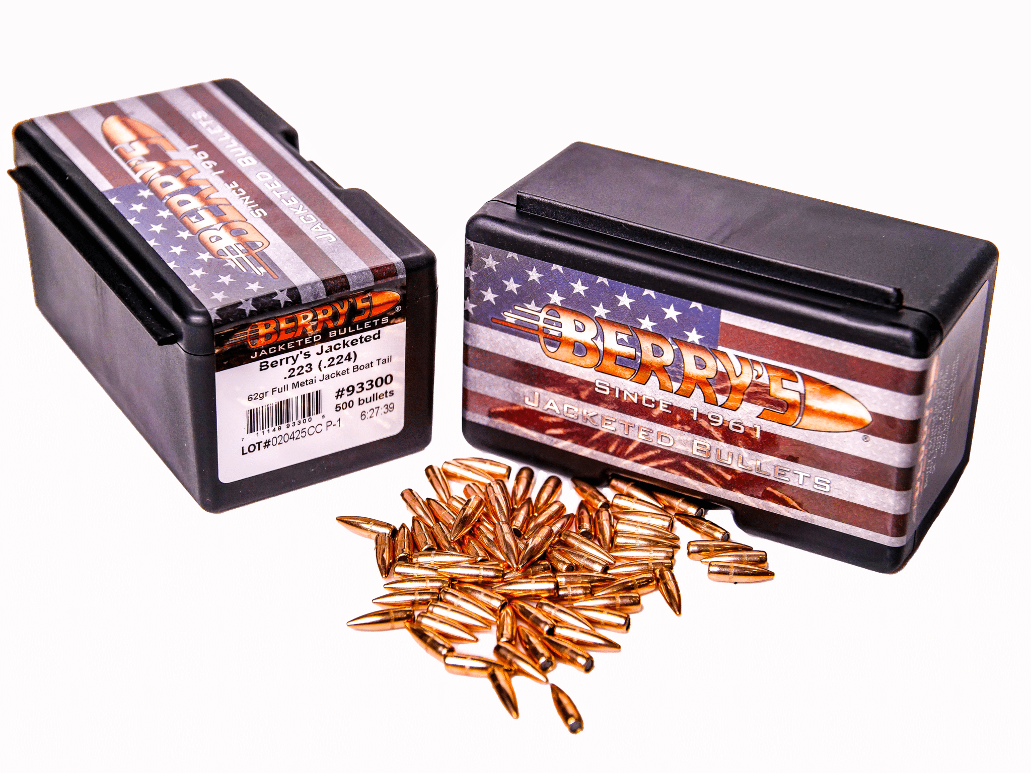 62 gr .223 Bullets For Reloading | .223/5.56 Cal. 62gr FMJ-BT